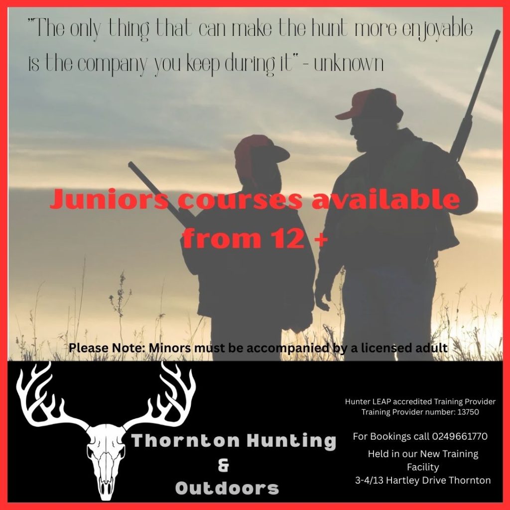 Training - Thornton Hunting & Outdoors | Hunter Valley Firearms